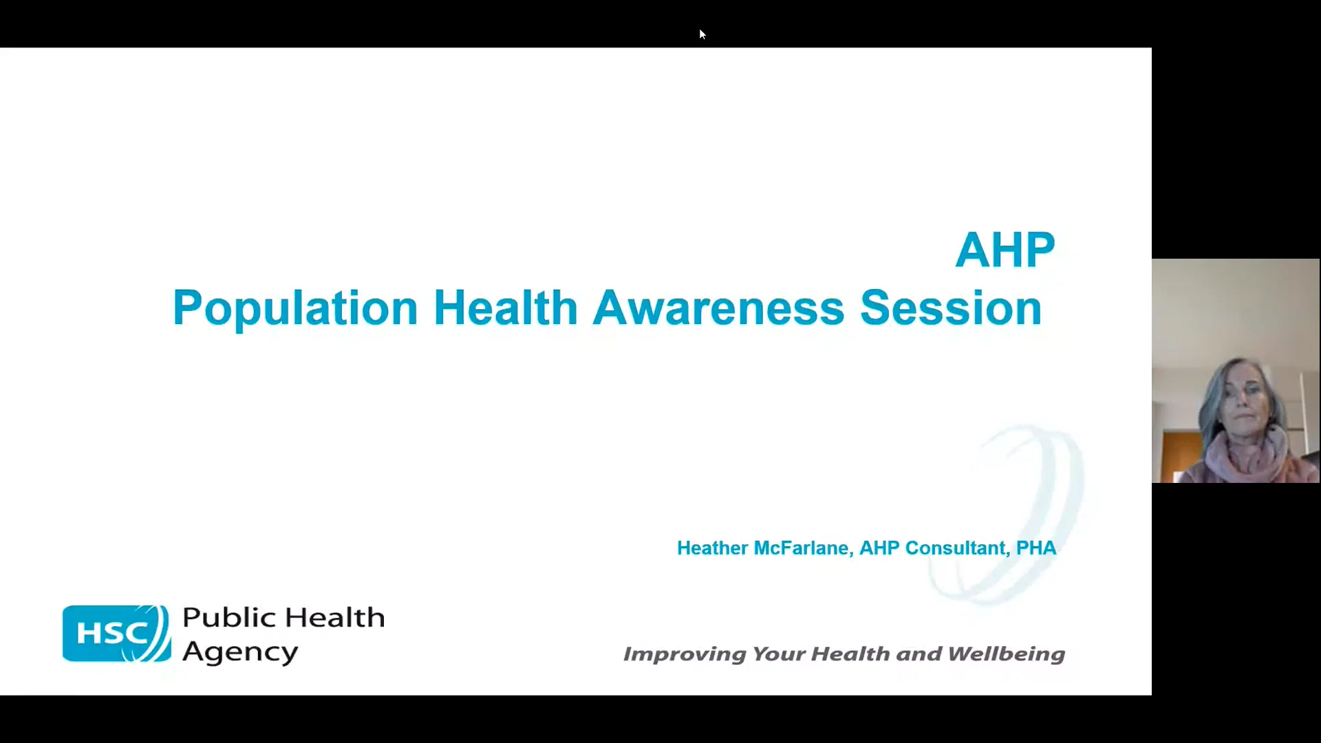 AHP - Population Health Awareness Session on Vimeo