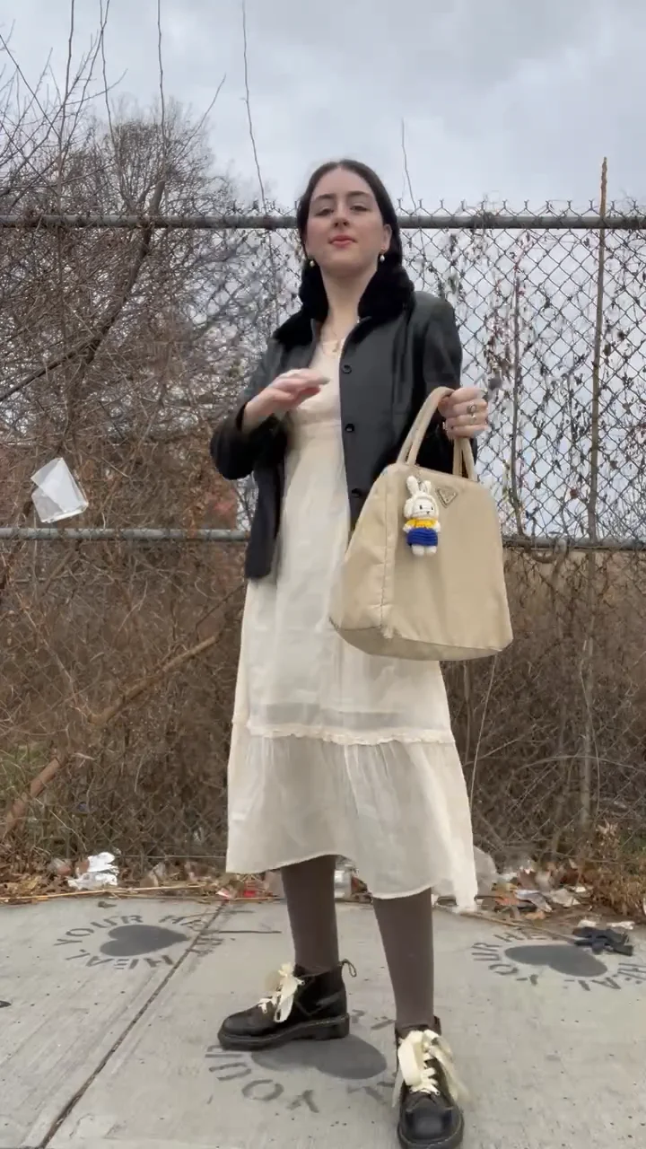 Sylvia Midi Dress | Cream sarah isenberg on Vimeo