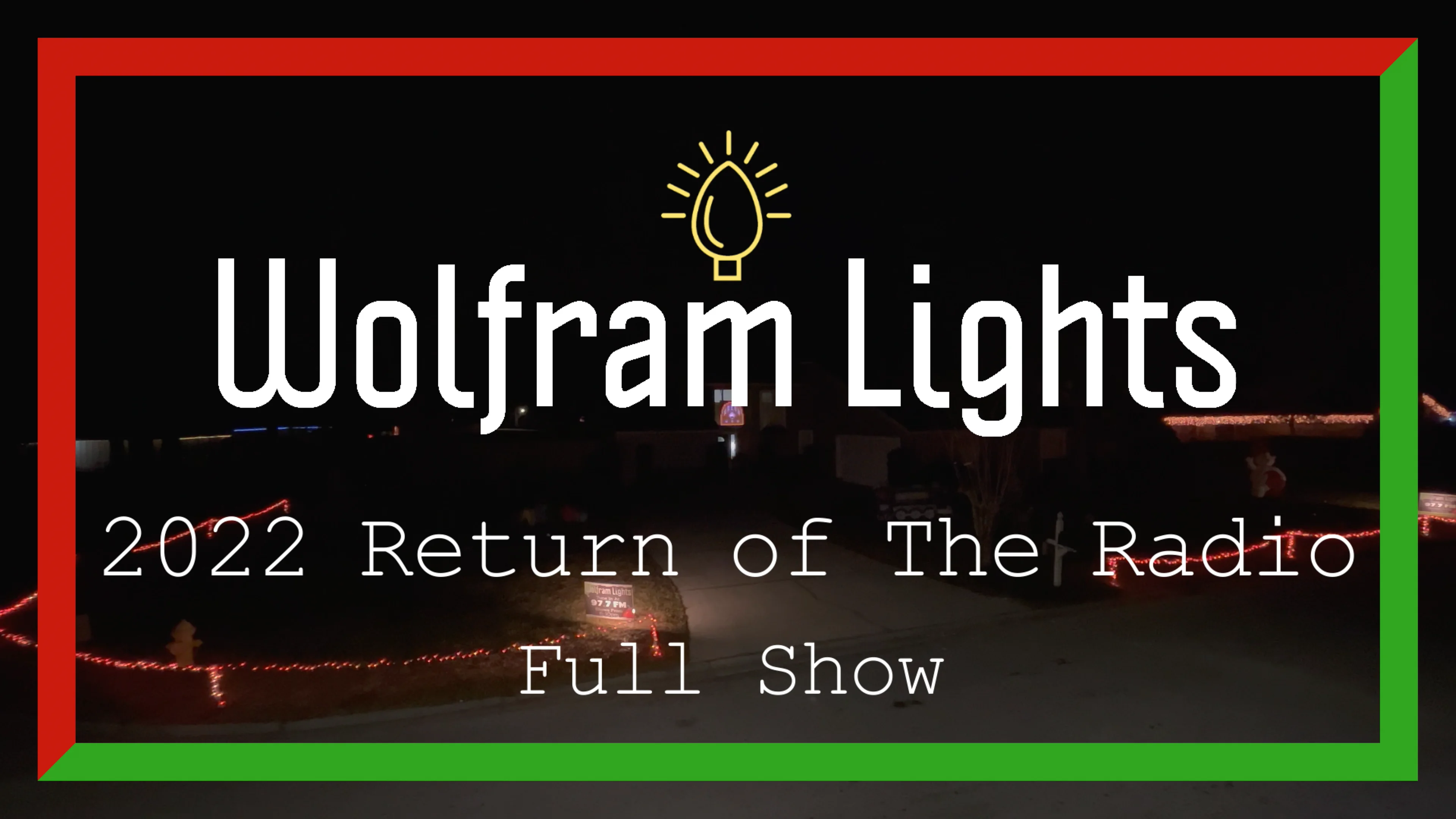 Wolfram Lights 2022 | Return of the Radio | Synchronized Christmas ...