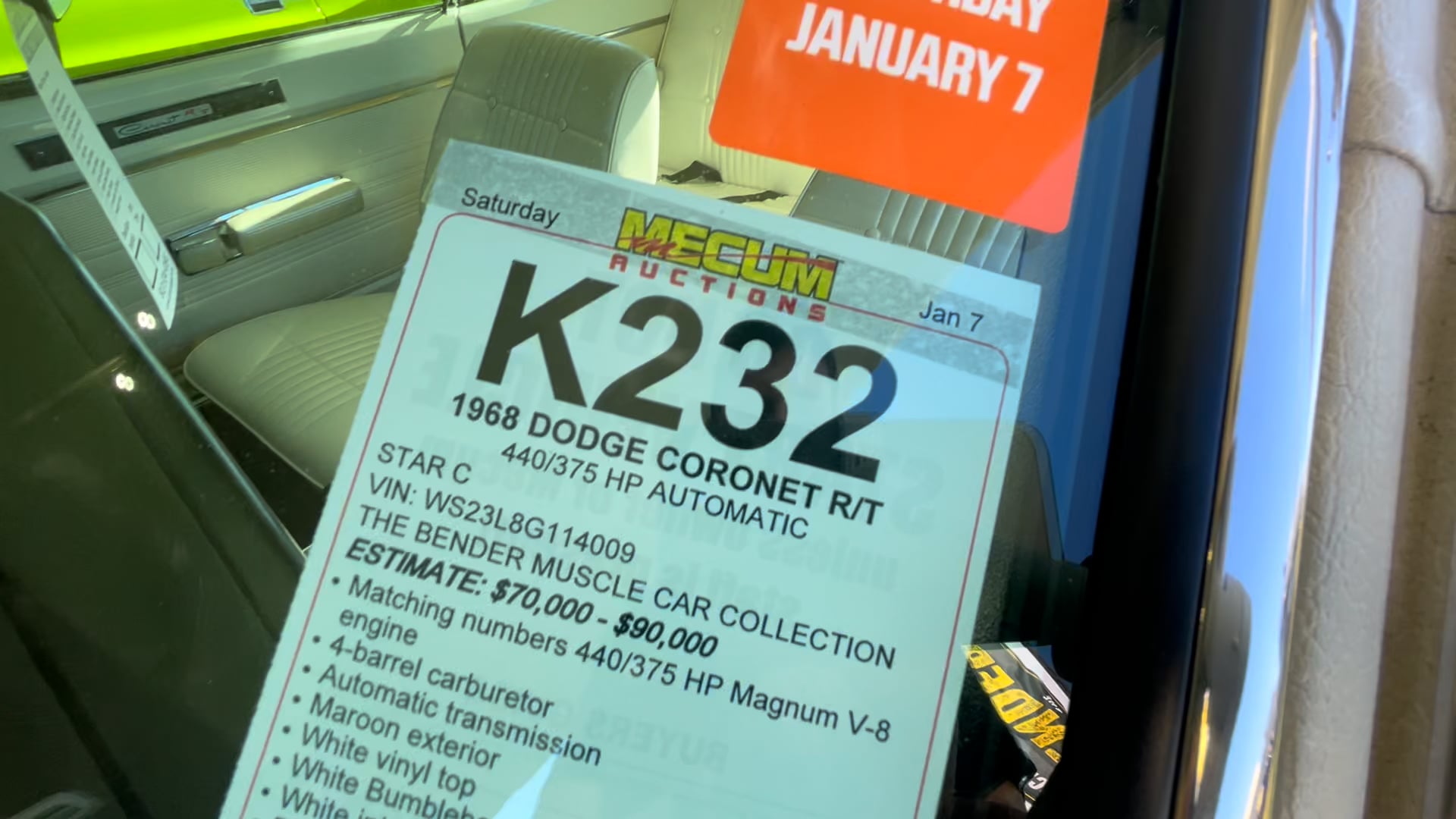 1968 Dodge Coronet R/T | K232 | Kissimmee 2023