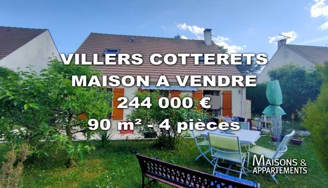 VILLERS-COTTERÊTS - MAISON A VENDRE - 244 000 € - 90 m² - 4 pièce(s) on ...