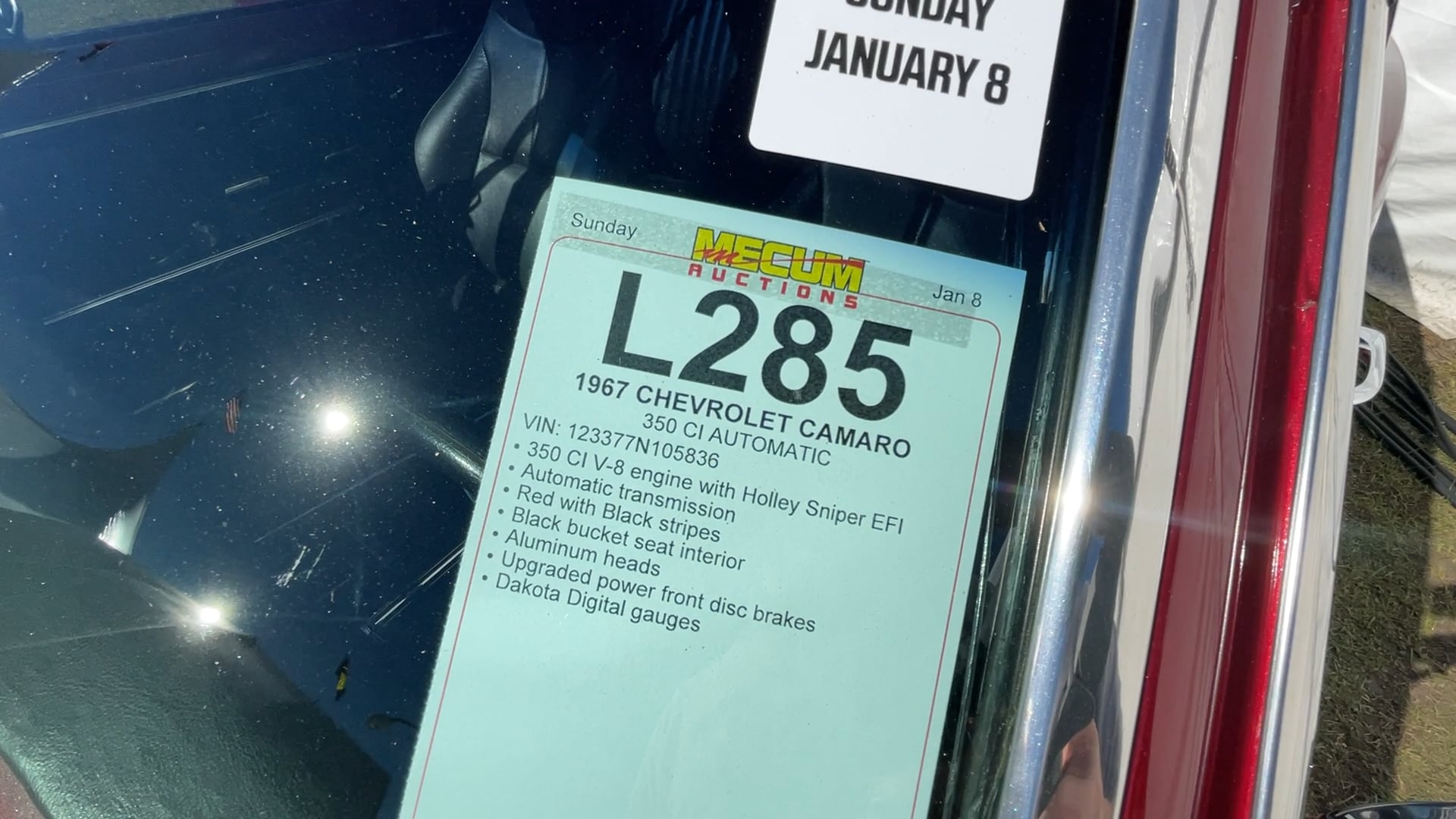 1967 Chevrolet Camaro | L285 | Kissimmee 2023