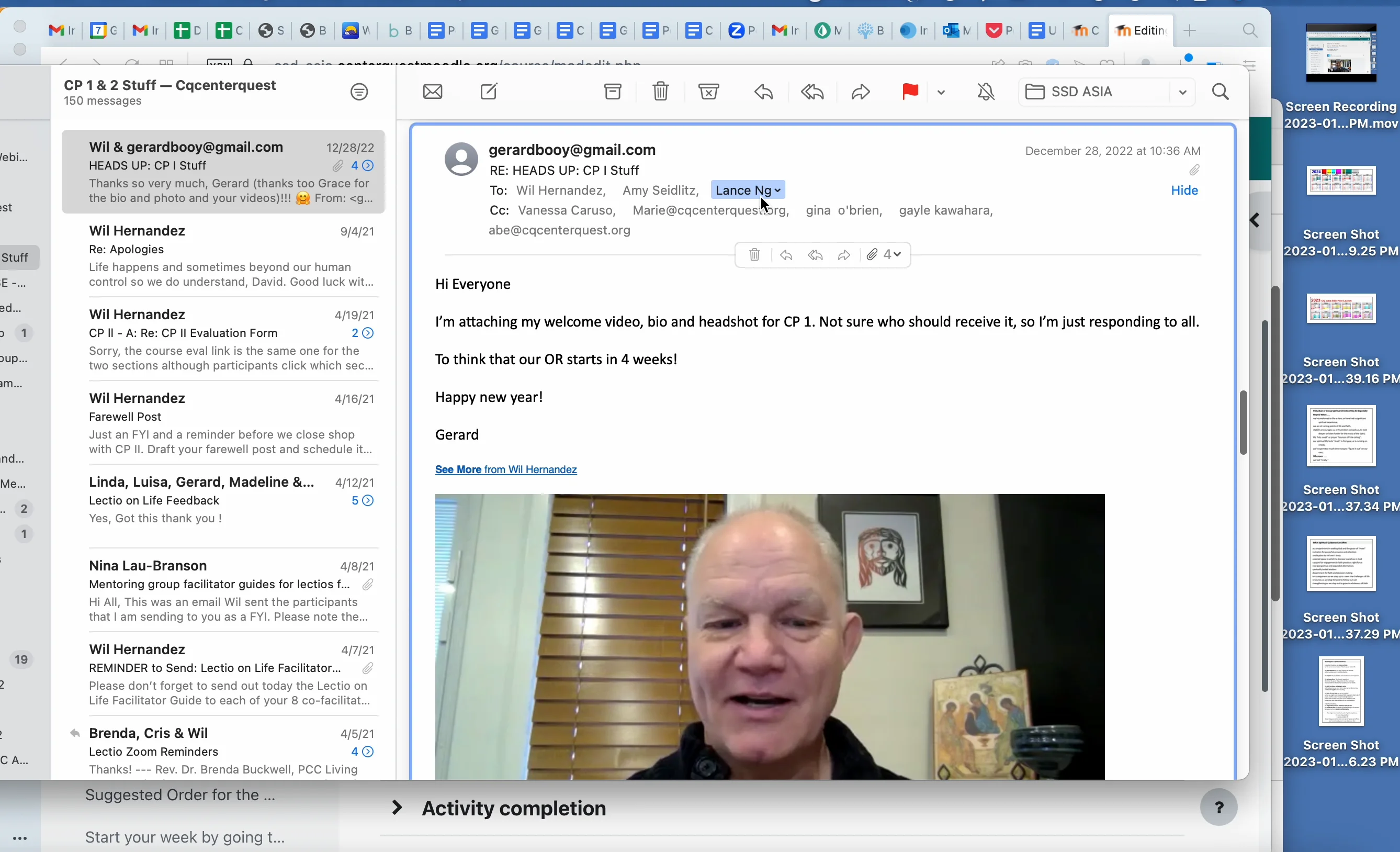 How to insert a video and bio into MOODLE.mov