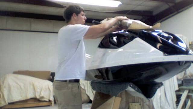 Joseph Tubb - Painting My 2008 Kawasaki 800 SXR JetSki on Vimeo
