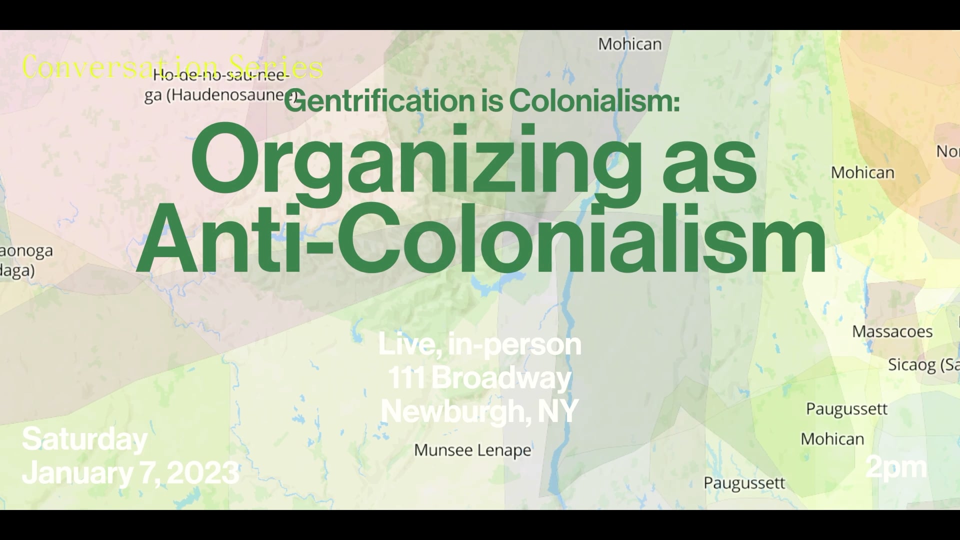 Gentrification is Colonialism: Organizing as Anti-Colonialism on Vimeo