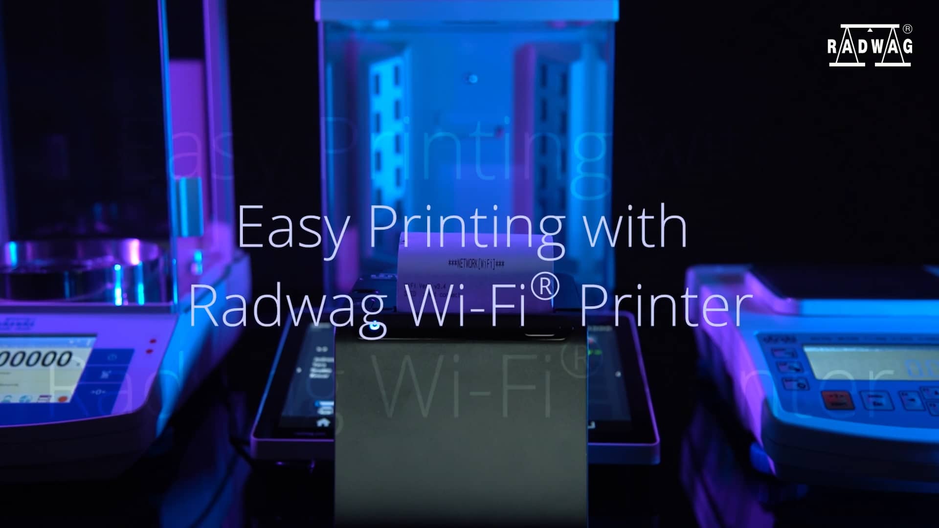 Easy Printing with Wi-Fi® Thermal Receipt Printer by RADWAG on Vimeo