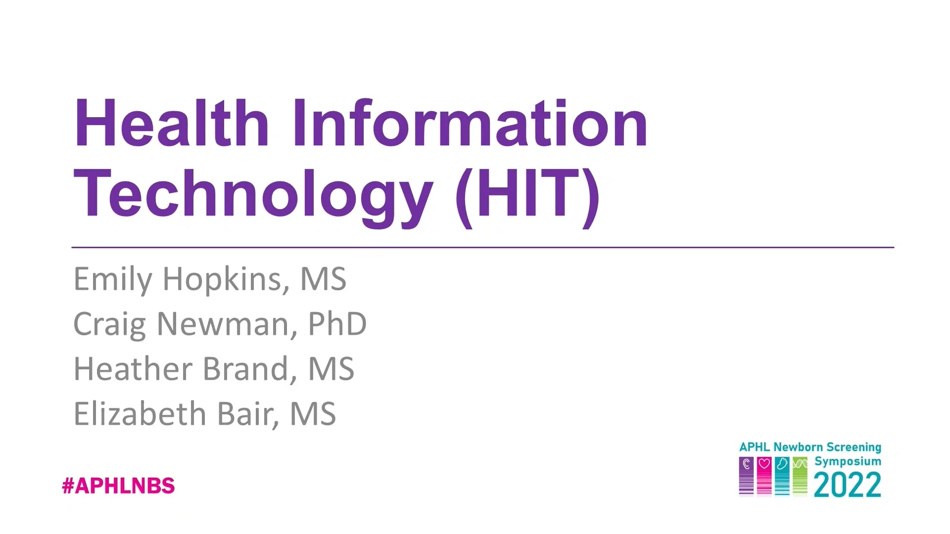 Health Information Technology (HIT)