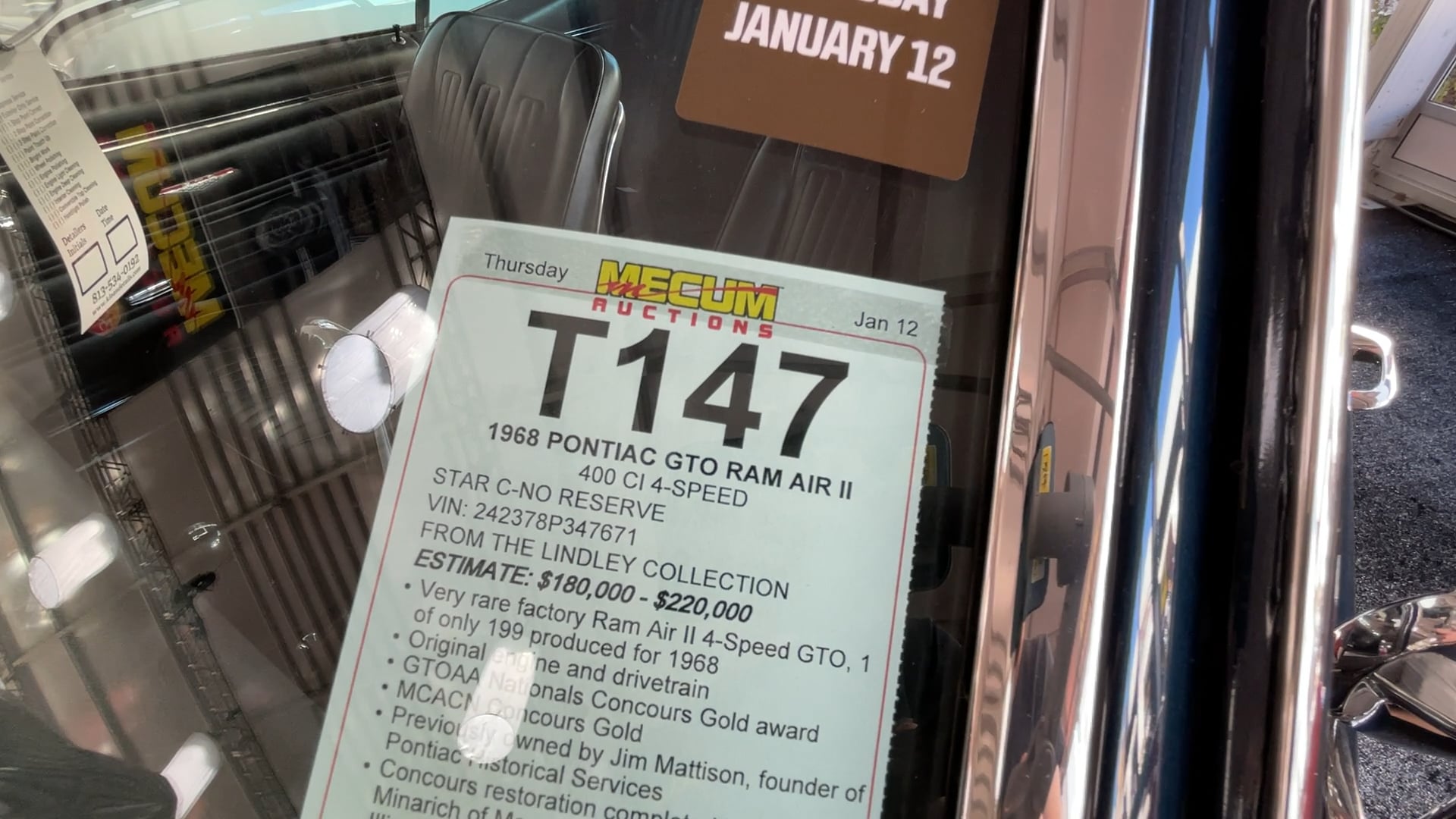 1968 Pontiac GTO Ram Air II | T147 | Kissimmee 2023