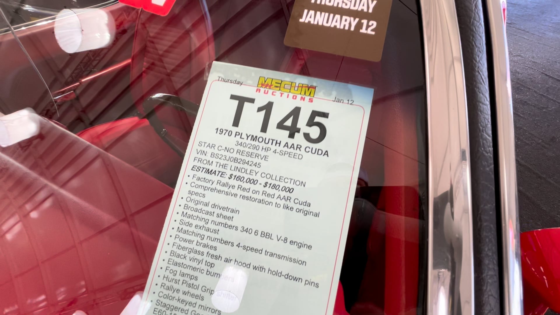 1970 Plymouth AAR Cuda | T145 | Kissimmee 2023