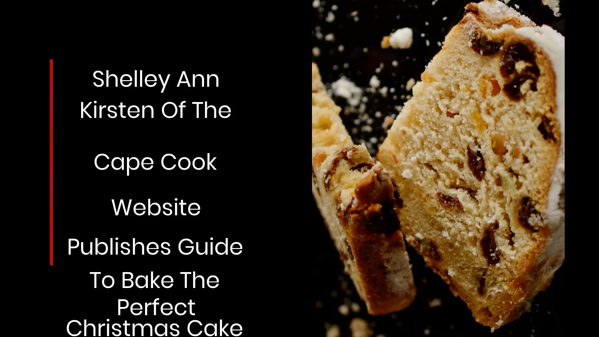 Shelley Ann Kirsten Of The Cape Cook Website Publishes Guide To Bake ...