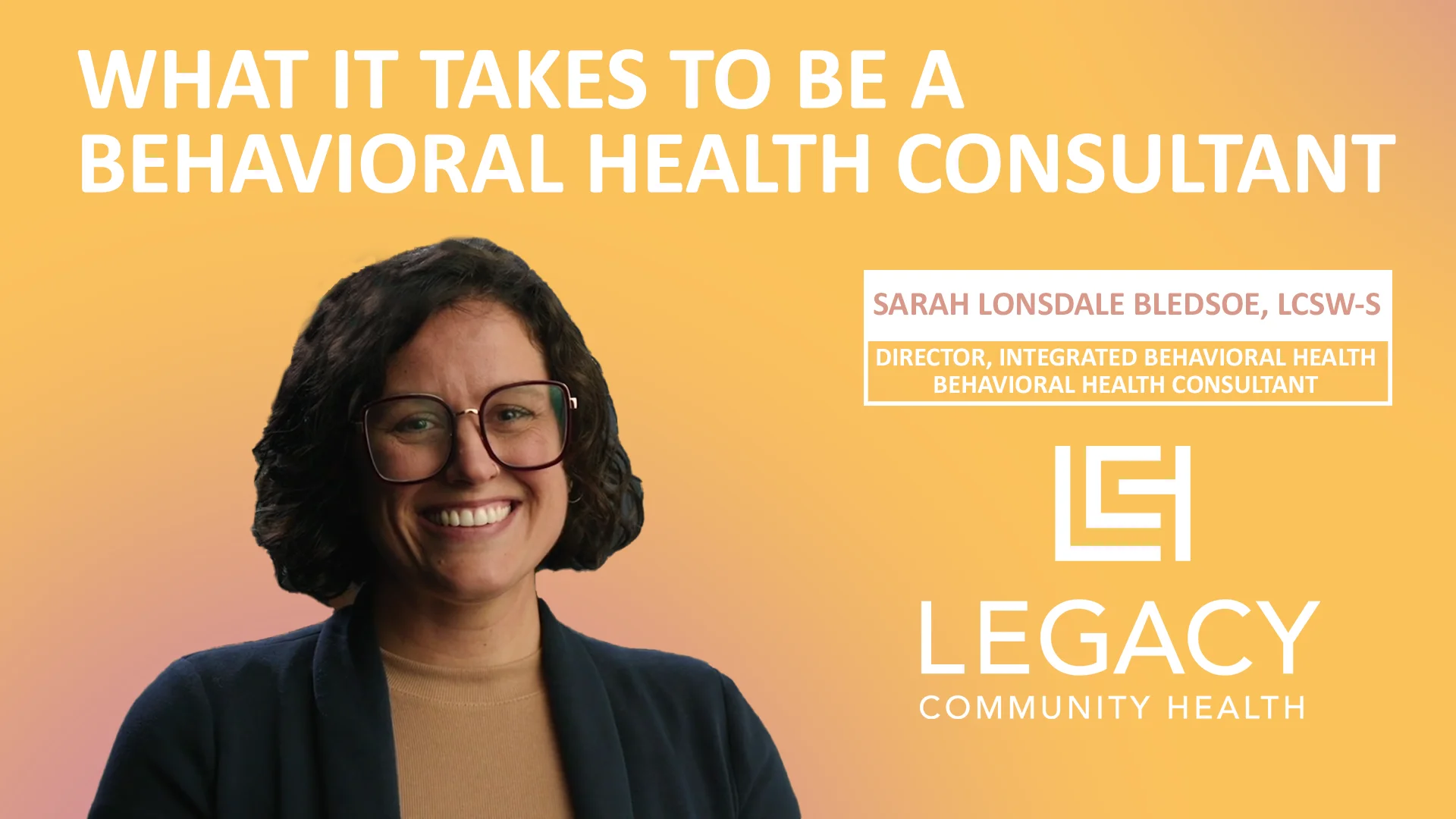 What it Takes to be a Behavioral Health Consultant on Vimeo