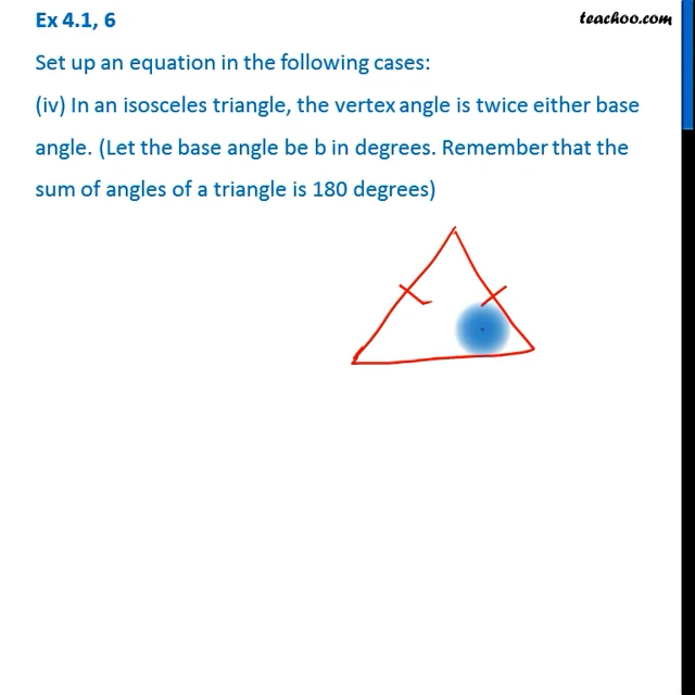 Vertex Angle Formula