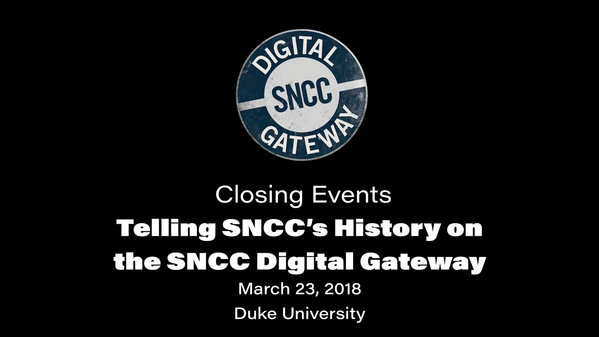 SNCC Anniversary Conferences and SLP Events - 60th SNCC Digital Gateway ...