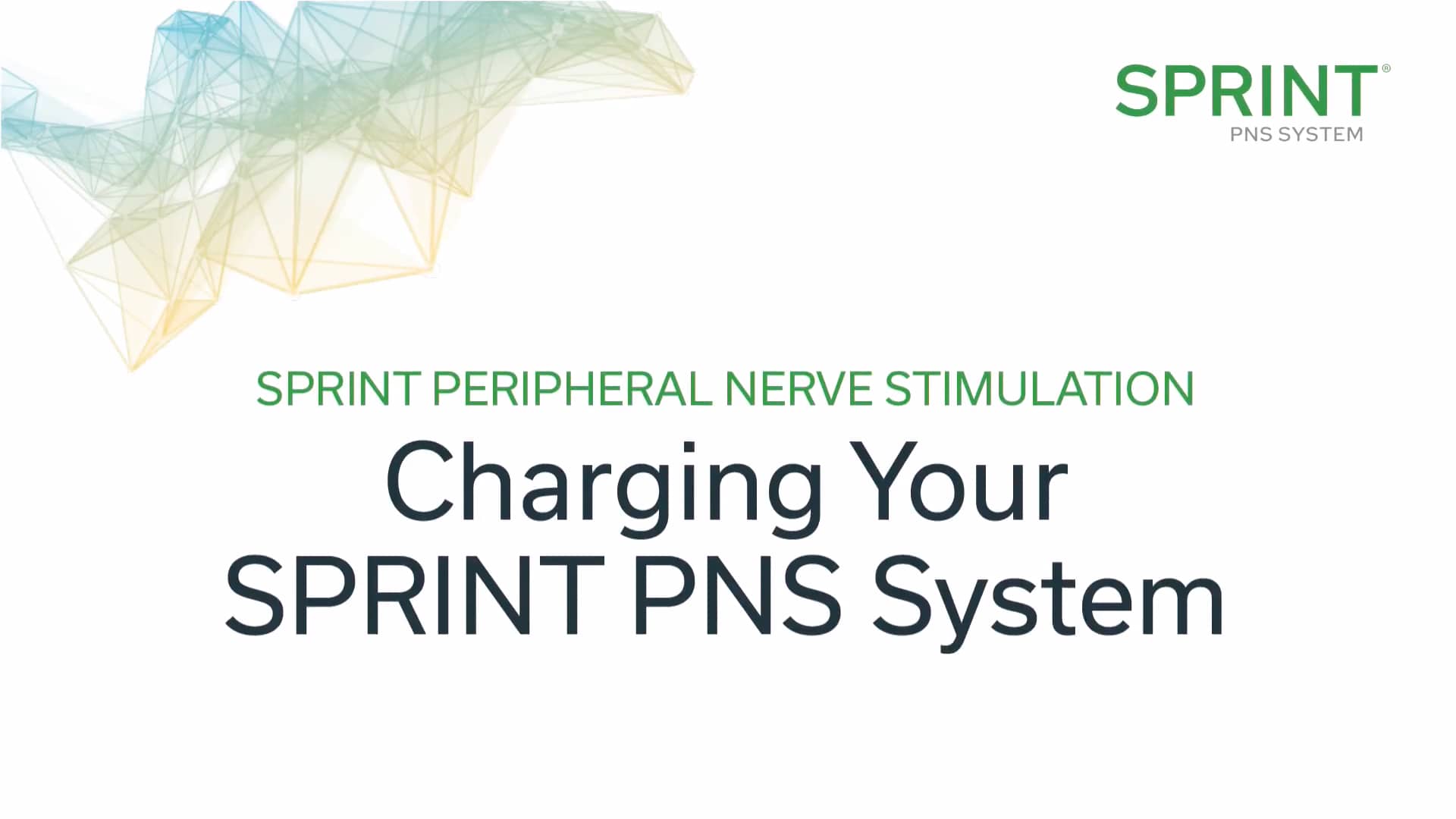 Charing Your SPRINT PNS System on Vimeo