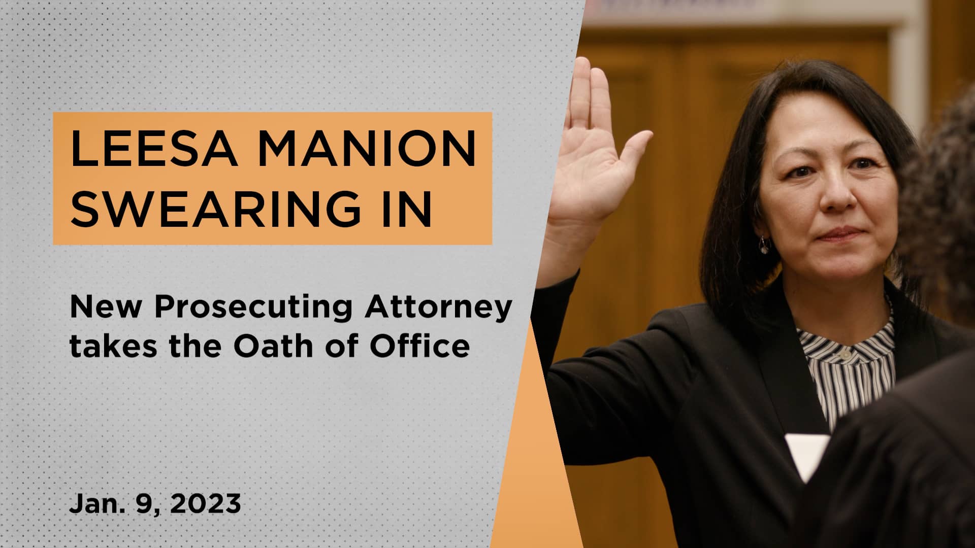 Leesa Manion Full Swearing in Ceremony on Vimeo