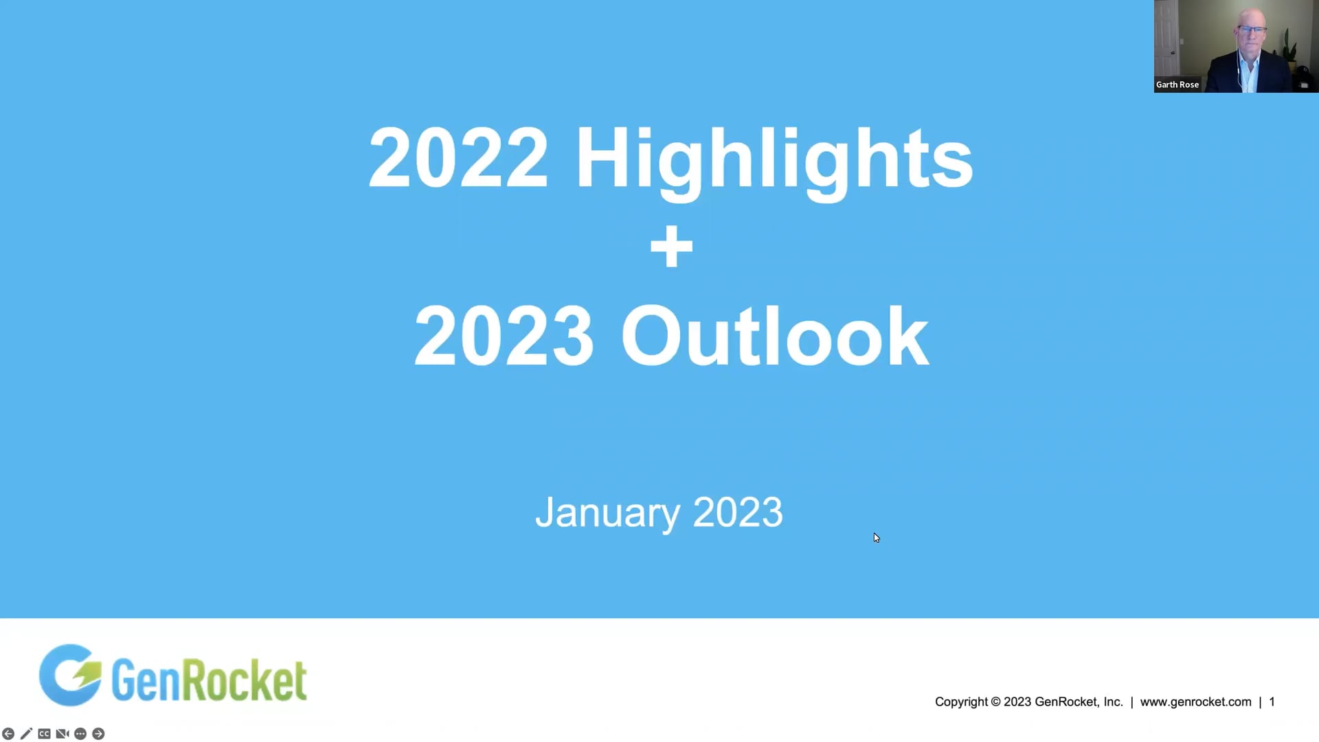GenRocket 2022 Recap and 2023 Outlook