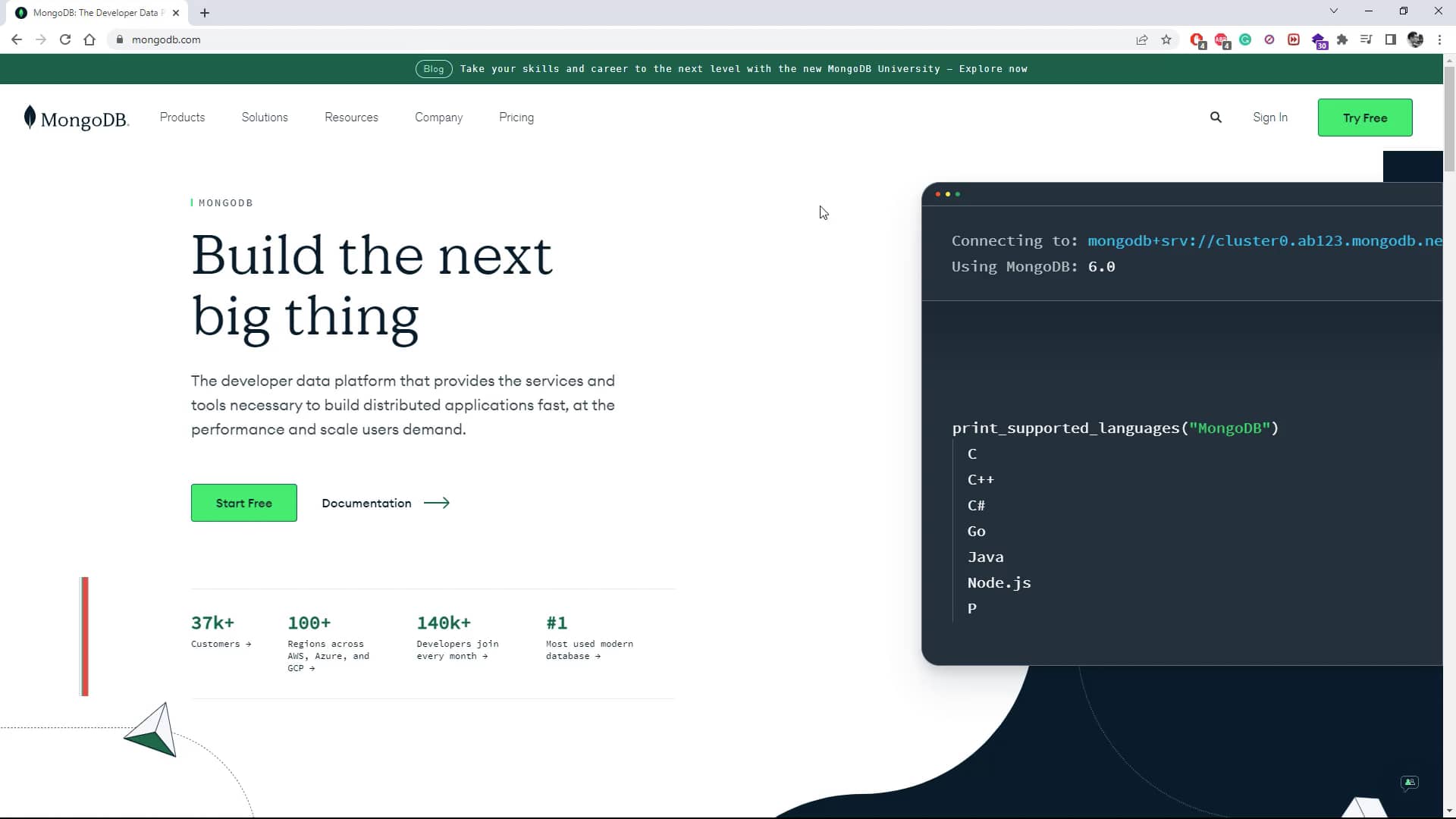 2-2_Mongosh and Database Tools on Vimeo
