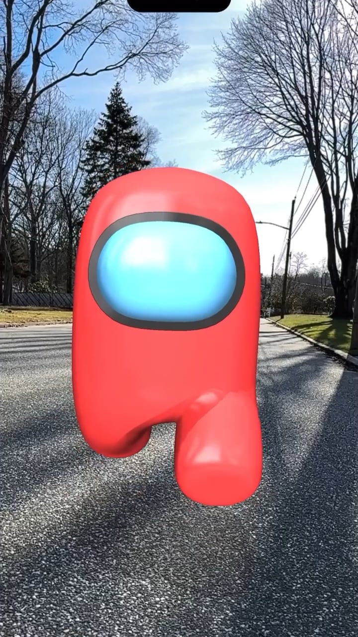 Framed51’s animated AmongUs crewmate remixed in 3D+AR in new Morphi in ...