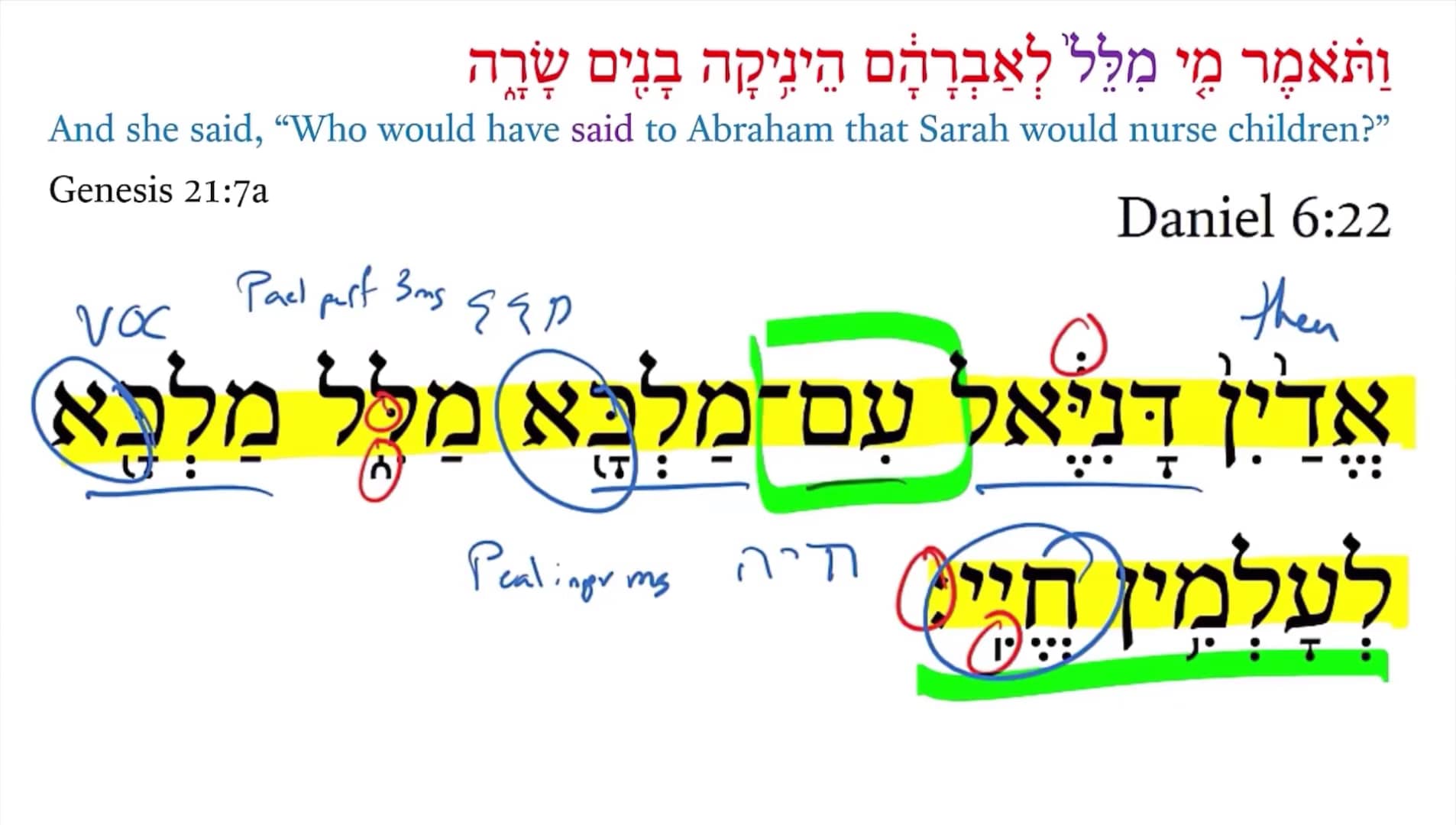 Daniel 6:22b on Vimeo