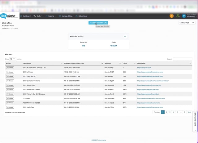 TextAlertz: Mini URL - E.P.I.C. TV
