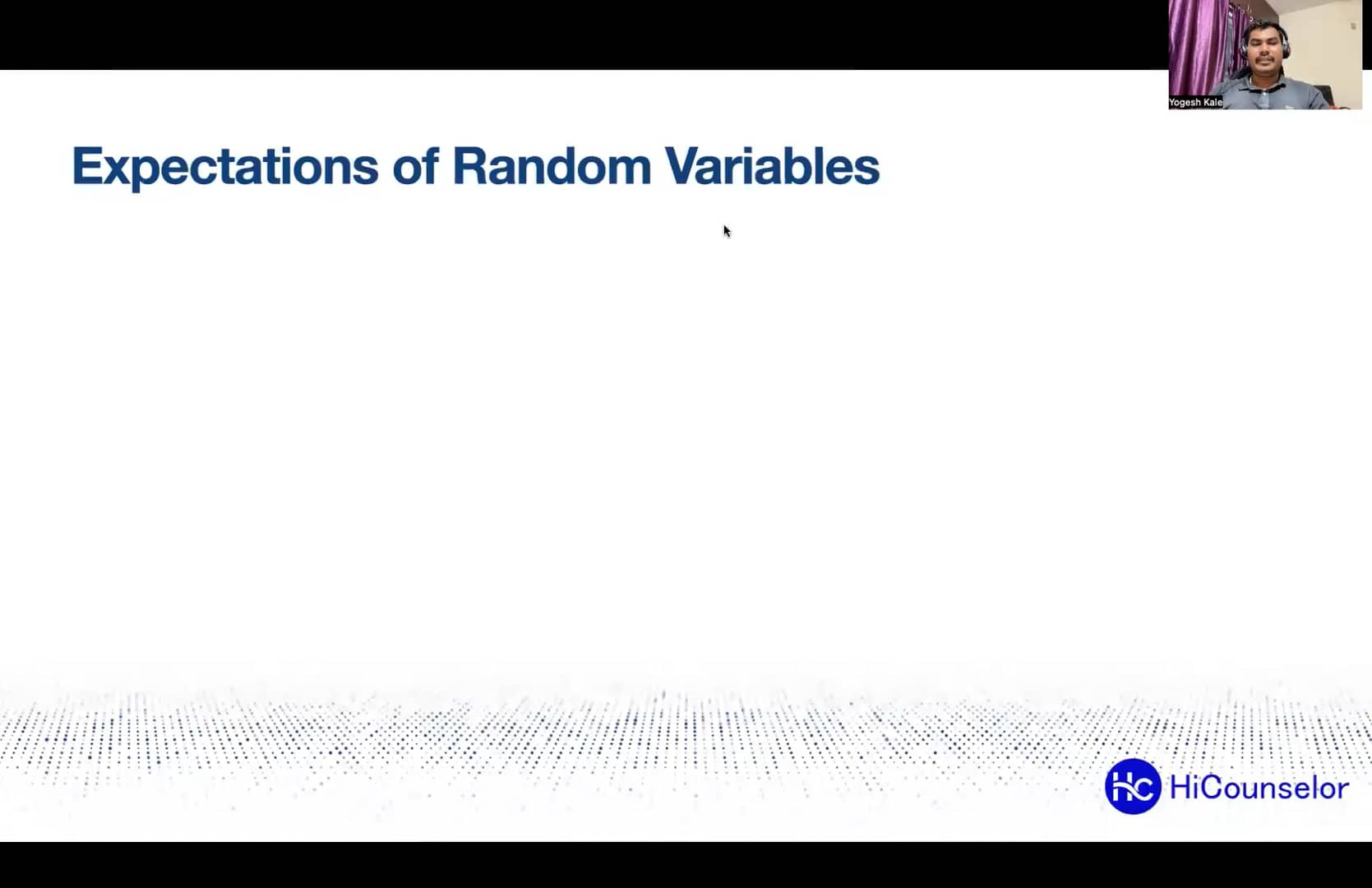 Expectation of Random variable part 2.mp4 on Vimeo