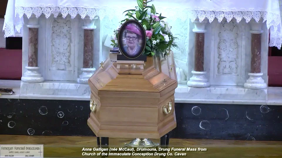 Anna Galligan (née McCaul), Drumouna, Drung Funeral Mass from Church of ...