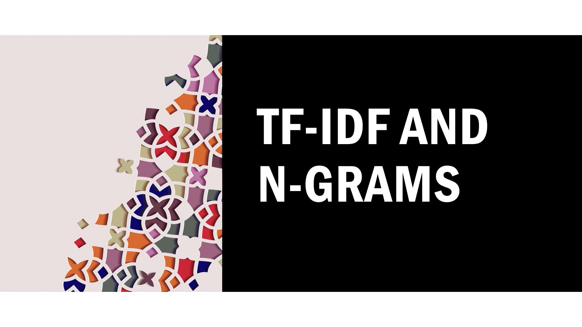 TF-IDF and N-Grams on Vimeo