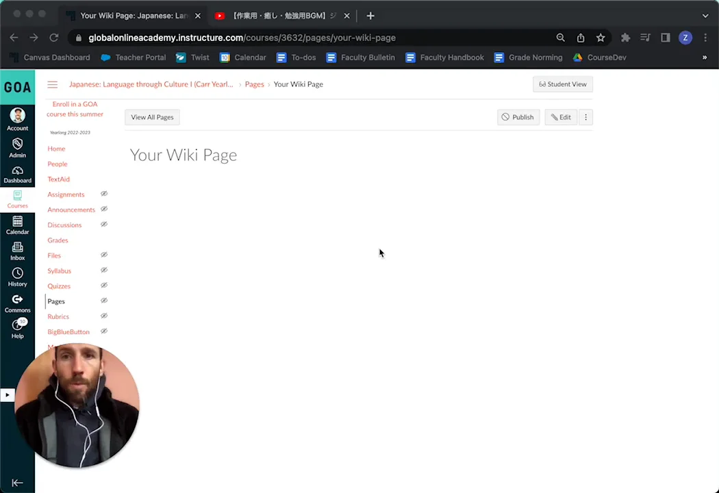 Japanese I: Wiki Page Tutorial