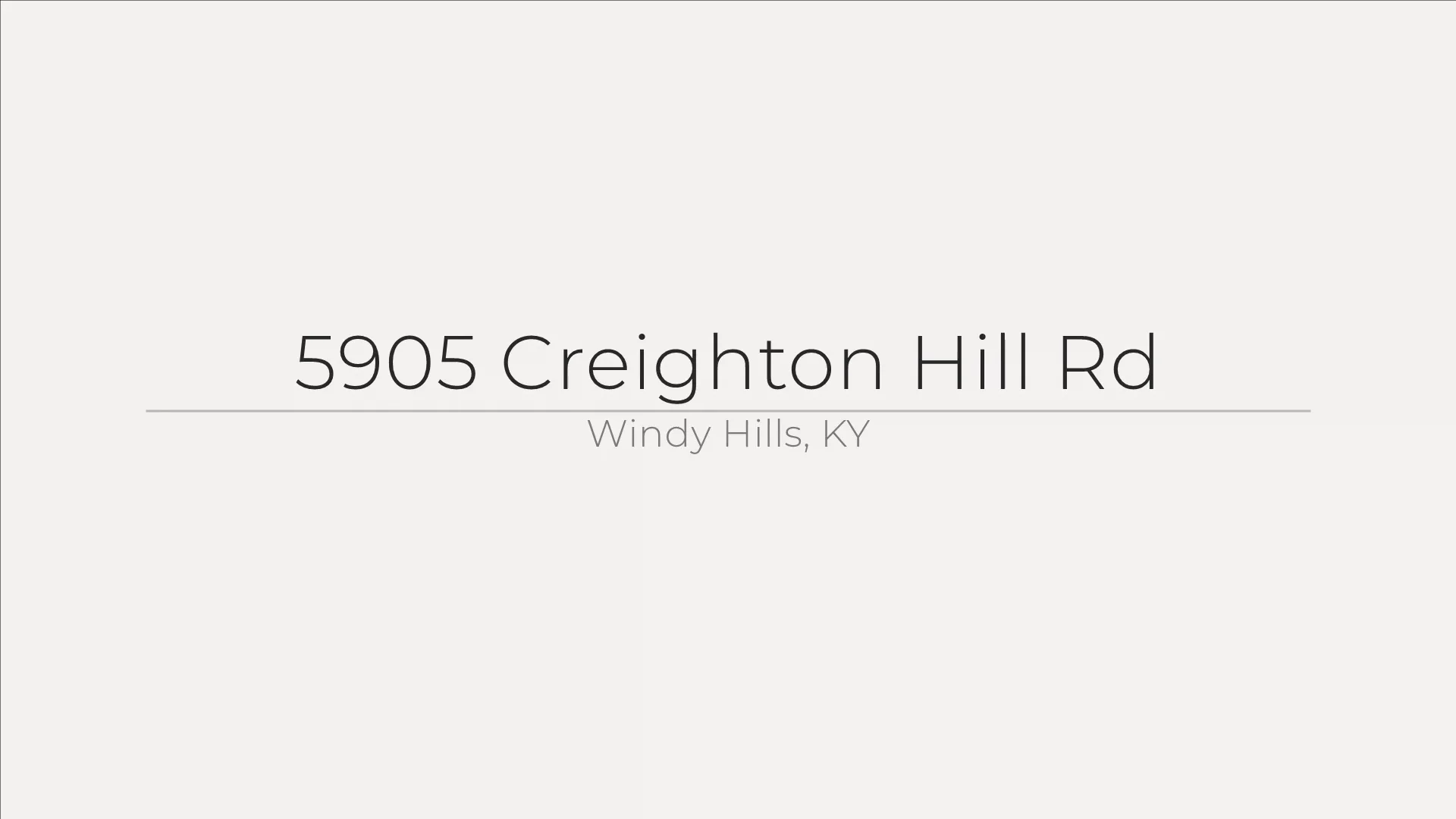 5905 Creighton Hill Rd, Windy Hills, KY on Vimeo