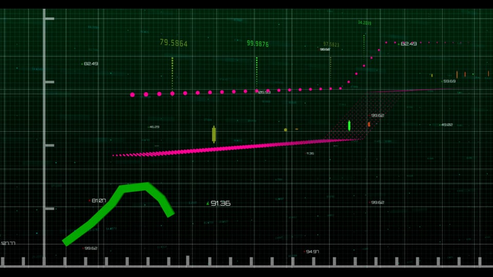 Animation of line graph showing progress over graphs and changing ...