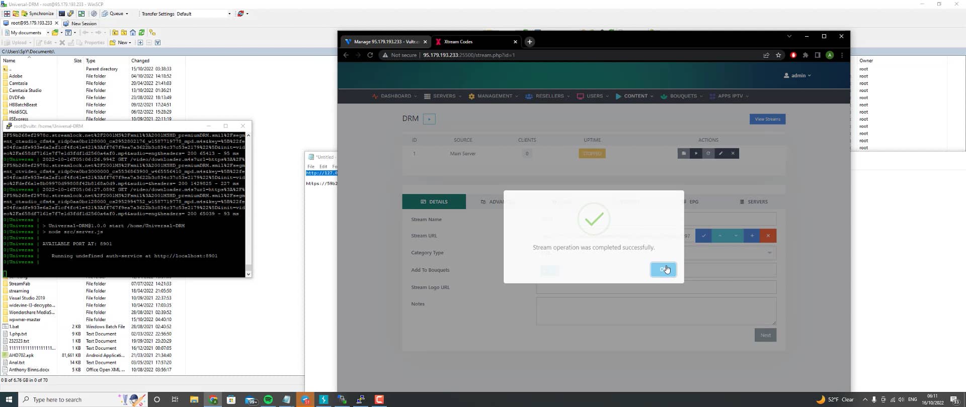 Universal DRM on Vimeo