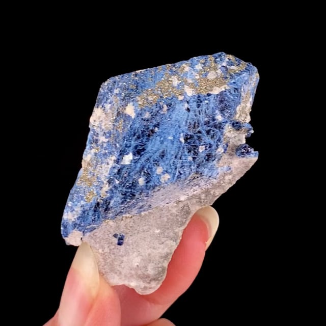 Lazulite (large crystal) on matrix | Graves Mountain, Lincoln Co ...