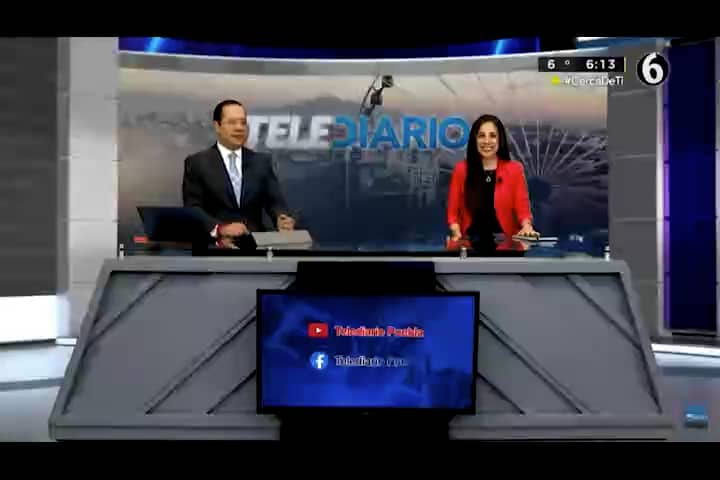 Telediario Puebla canal 6 con Alberto Rueda y Anabel García Turismo on ...