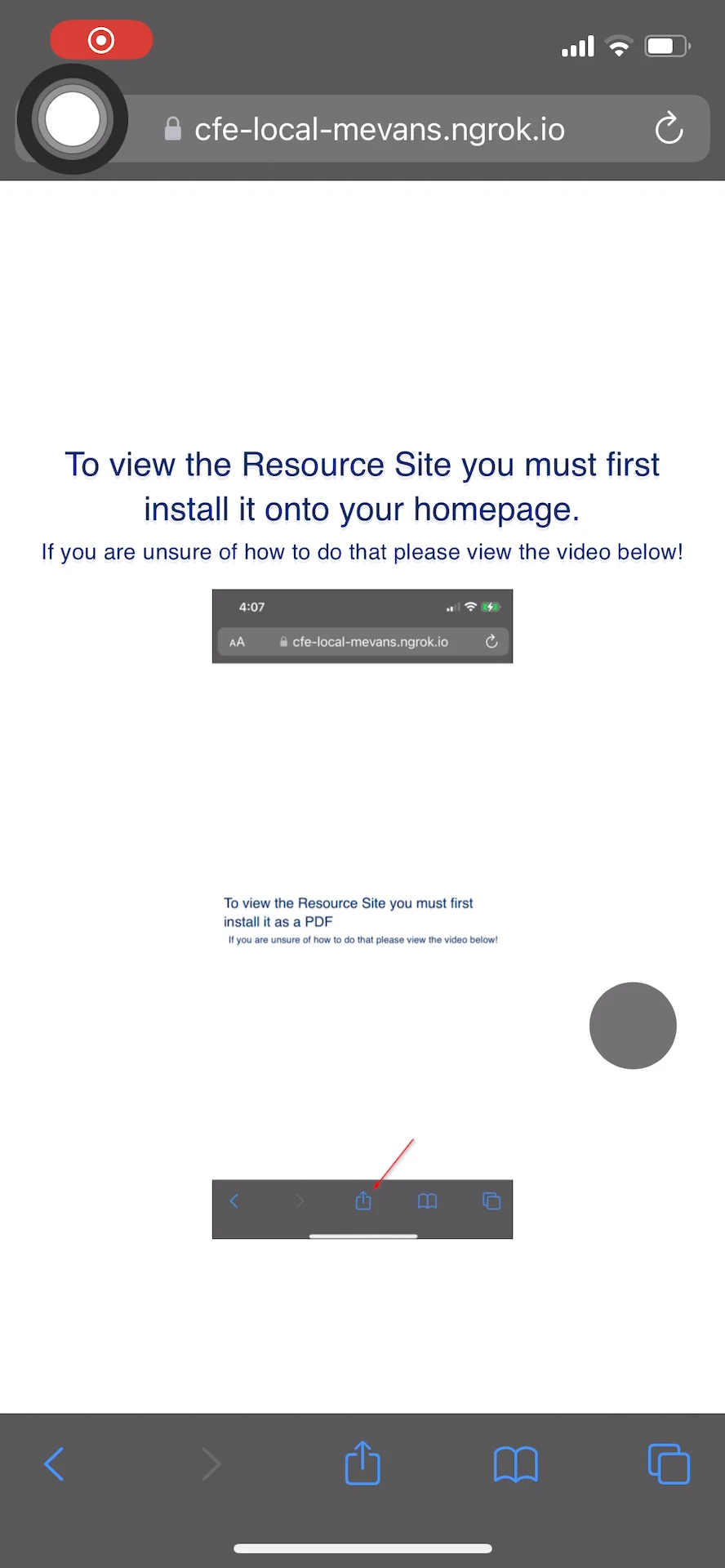 iPhone PWA Install on Vimeo