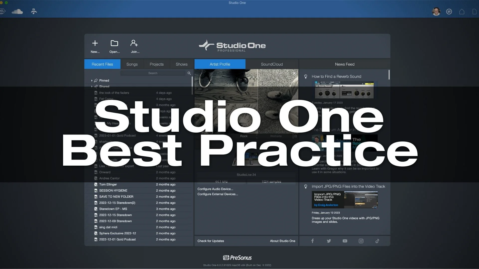Studio One Best Practices on Vimeo