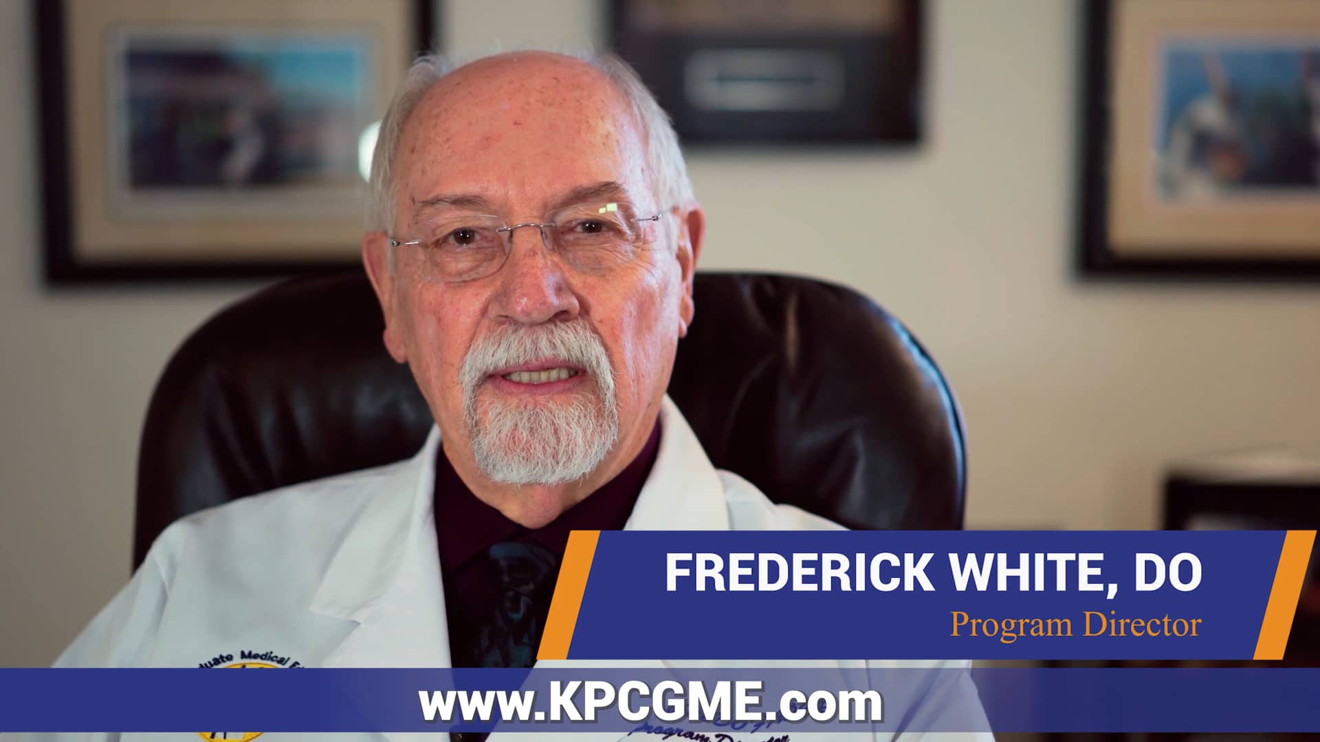 KPC GME _ Dr. Frederick White on Vimeo