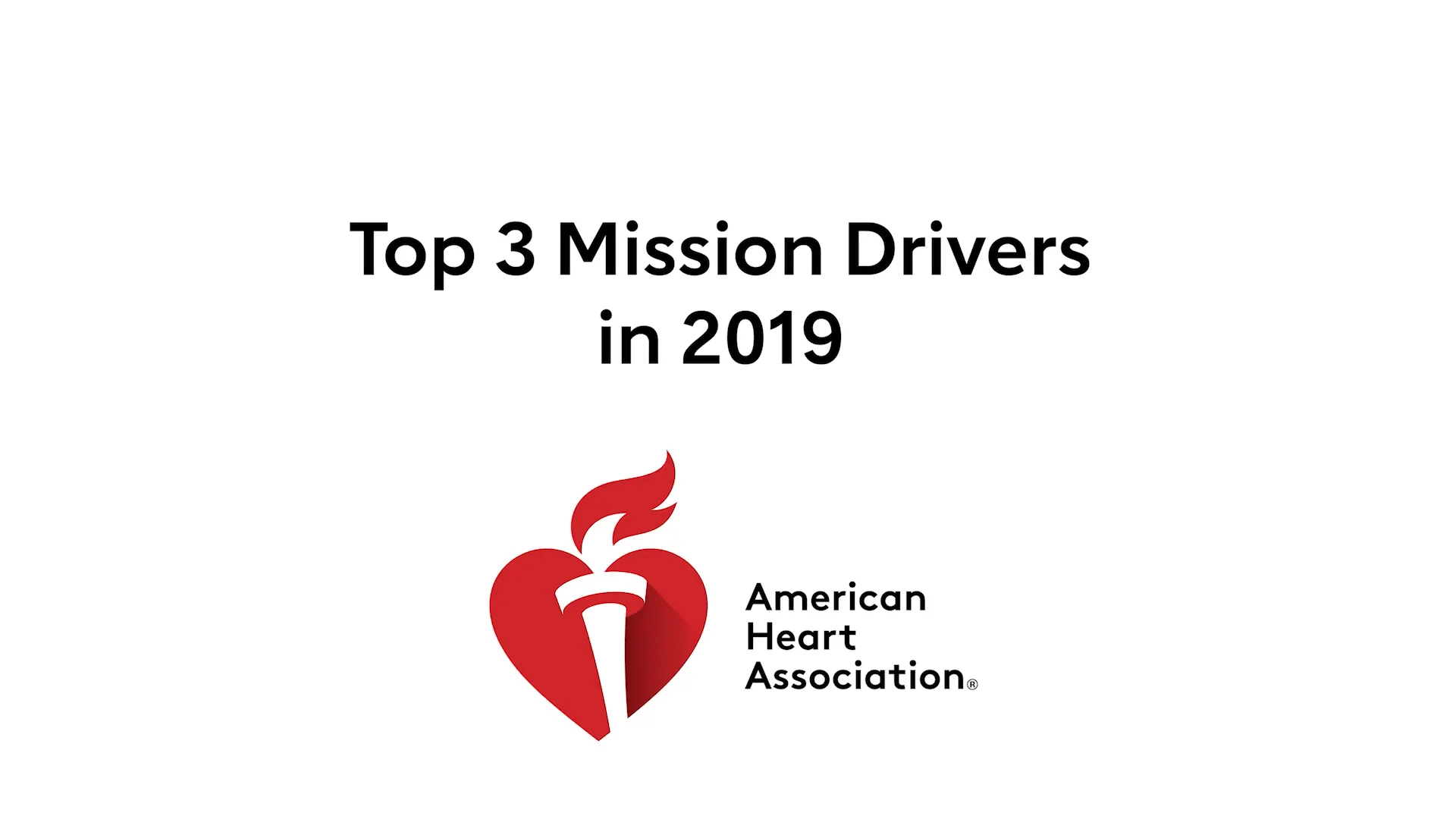 Top 3 Mission Drivers of the American Heart Association in 2019.mp4 on ...