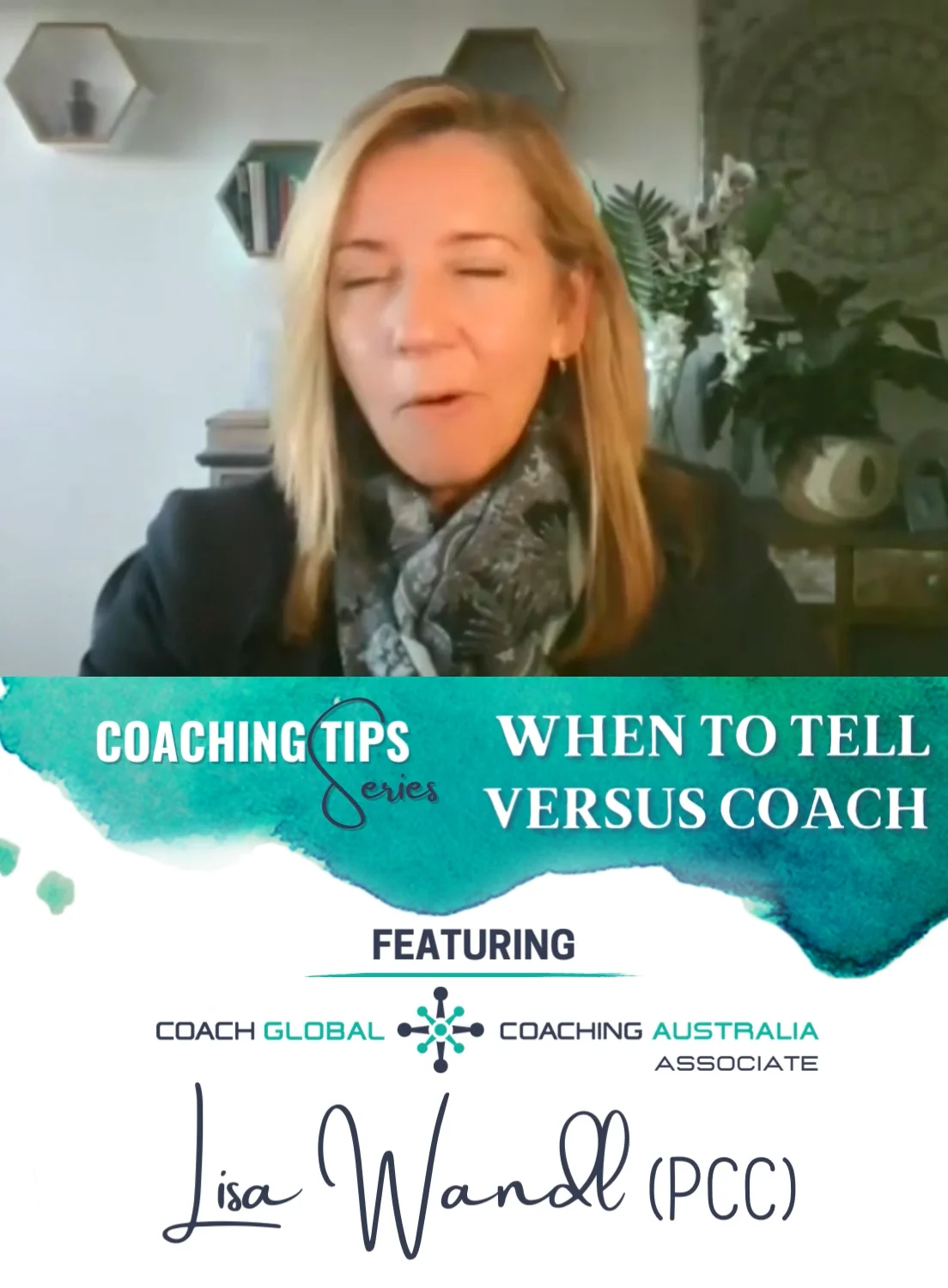 Lisa Wandl - When to tell versus coach on Vimeo