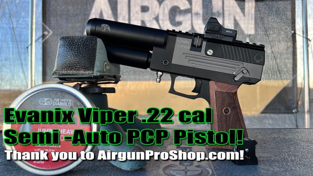 AirgunWeb 2023 - Check out the Evanix Viper .22 Semi-Auto PCP Pistol ...