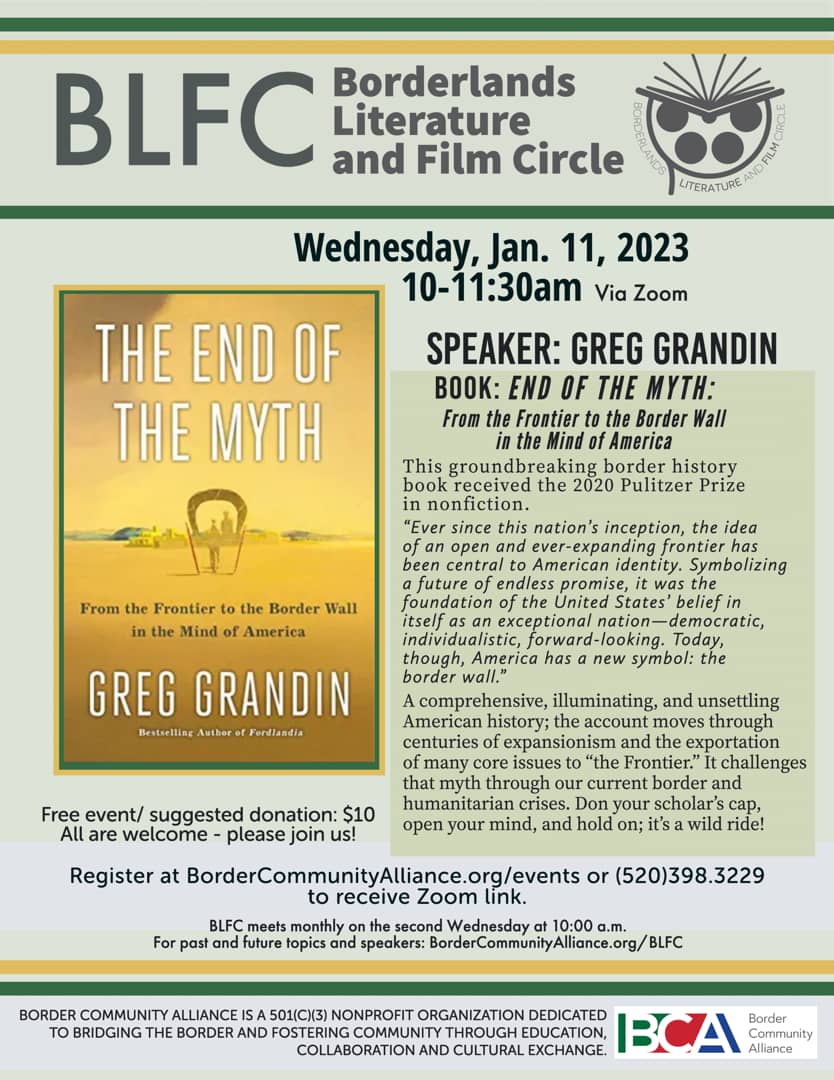 BCA BLFC Interview with Greg Grandin, Author of "End of the Myth" Jan. 11, 2023 on Vimeo