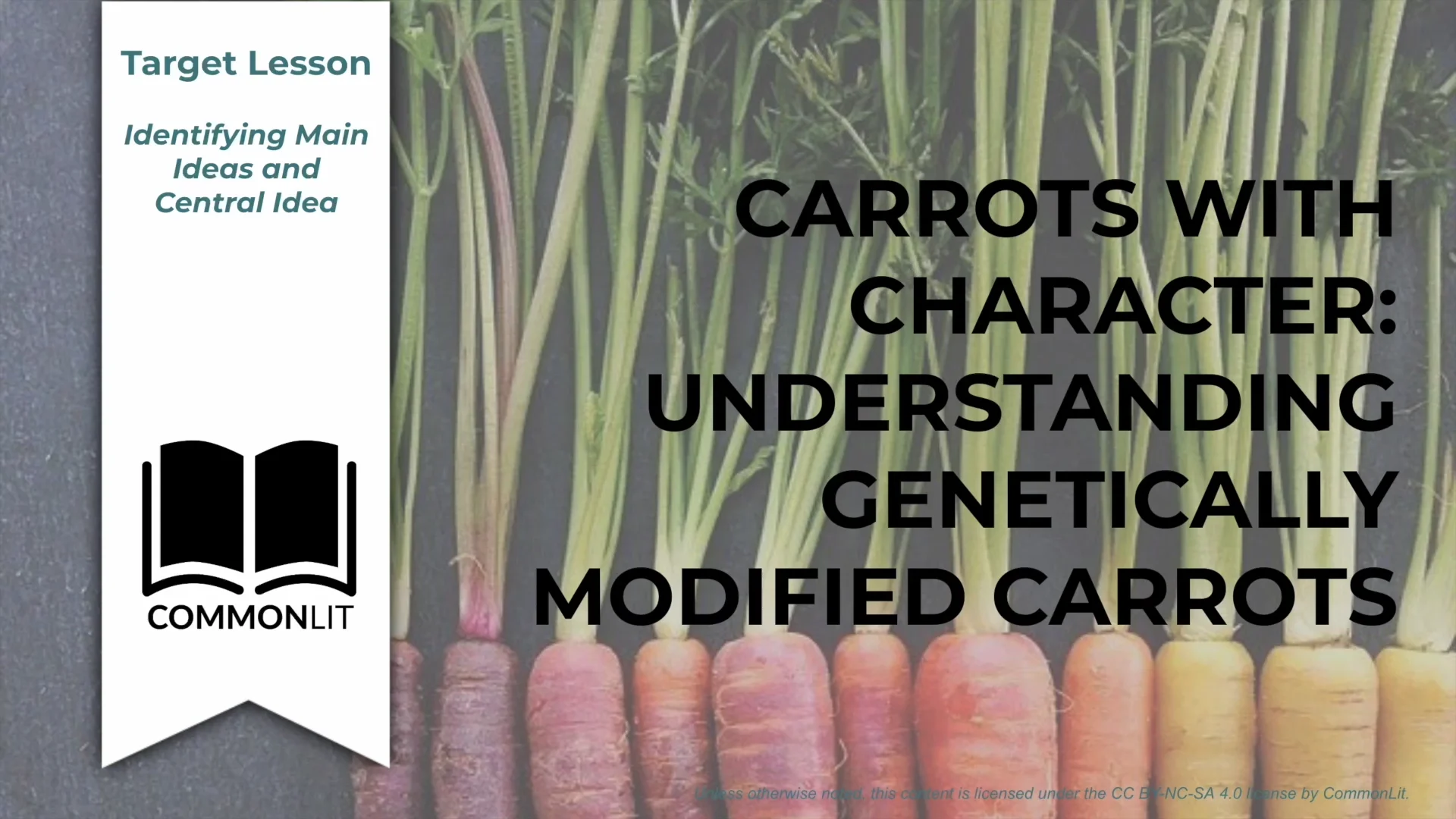 Target Lesson: Carrots with Character: Understanding Genetically ...