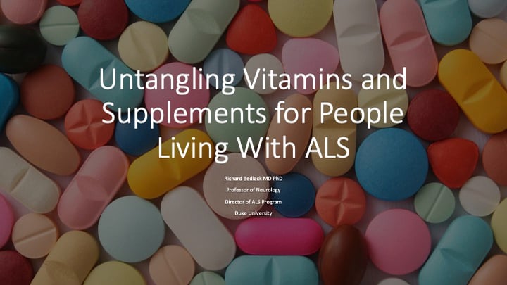 ALSUntangled – Vitamins and Supplements in ALS on Vimeo