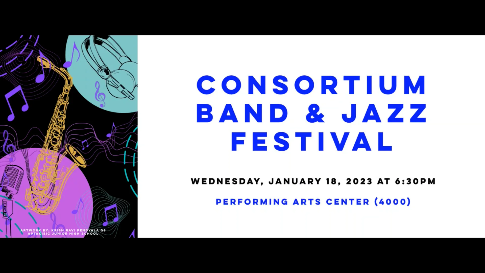 Consortium Band Jazz Festival 2023 on Vimeo