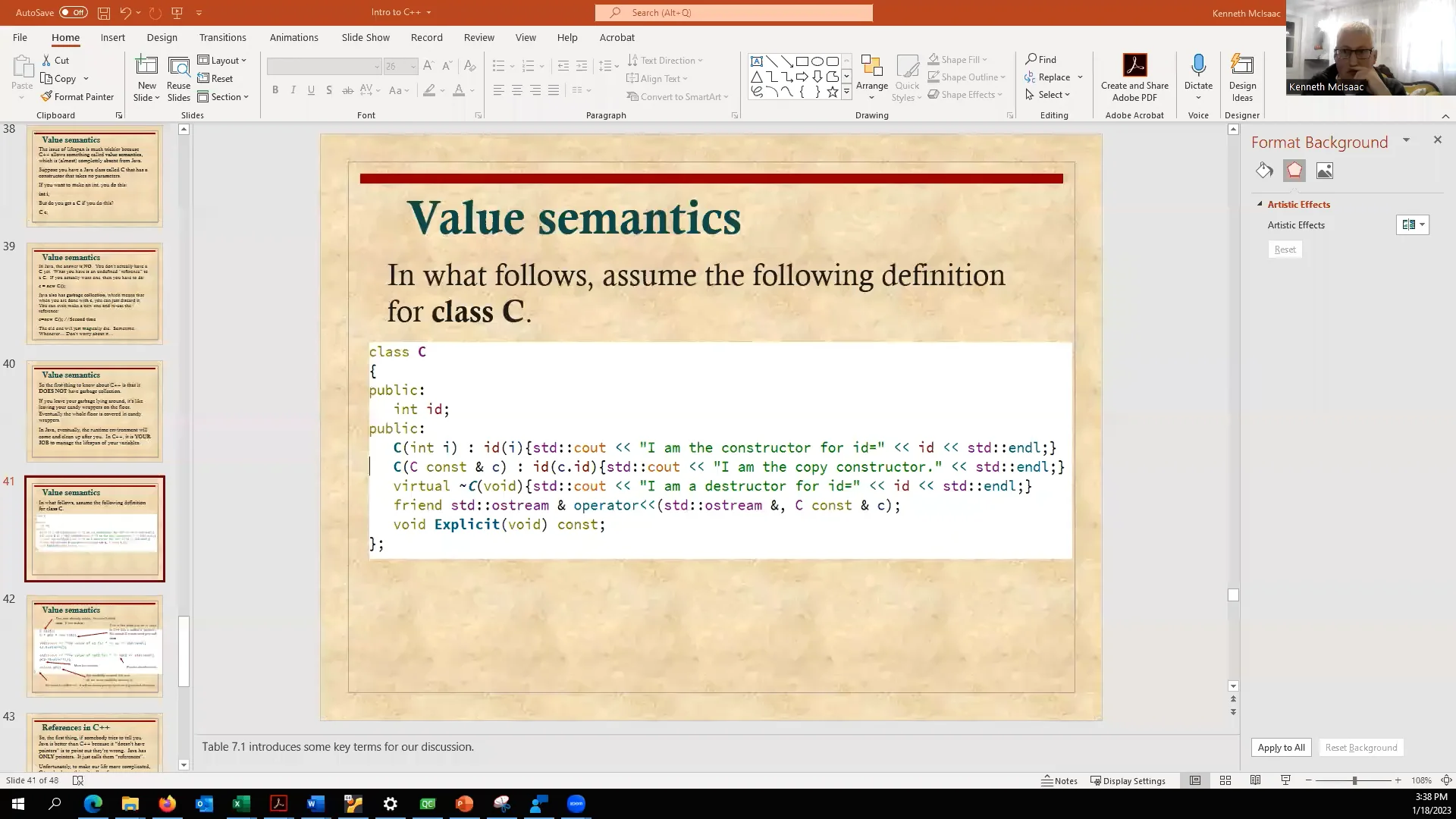 Intro to C++ - Value semantics