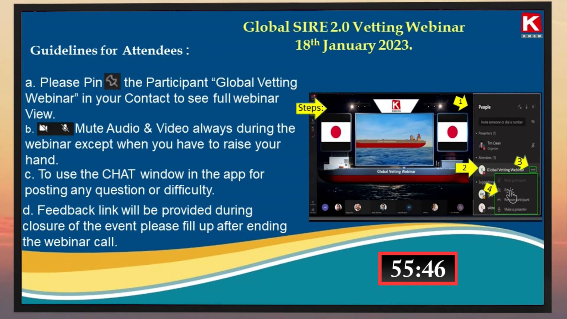 KMSM GLOBAL SIRE 2.0 VETTING WEBINAR - 18 January 2023 - 08-19-21 AM on ...