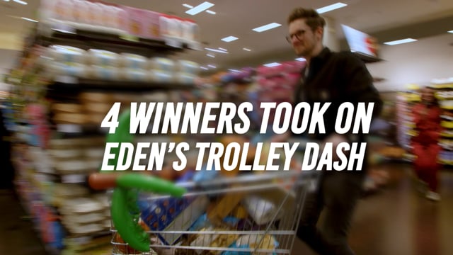 Competition Winners Let Loose on M&S Trolley Dash - Eden Shopping