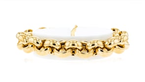 Italian 14kt Yellow Gold Rolo-Link Bracelet