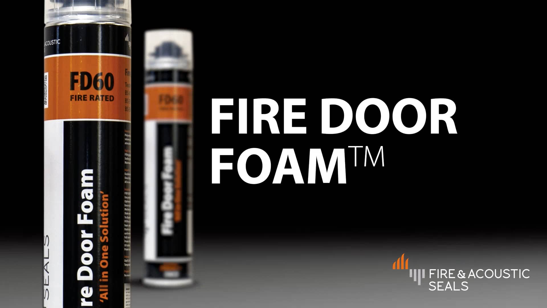 Fire Door Foam™ 60 minutes fire-rated frame edge sealant on Vimeo