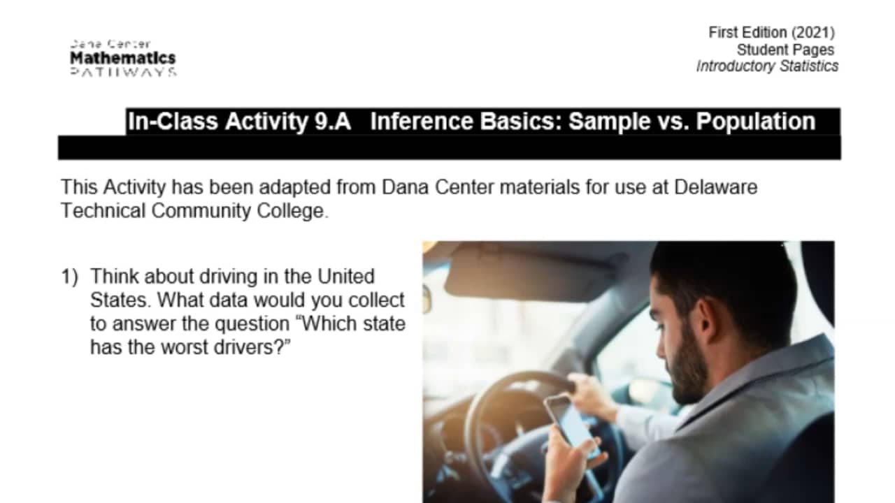 MAT 162 - Lesson 9A - Inference Basics on Vimeo