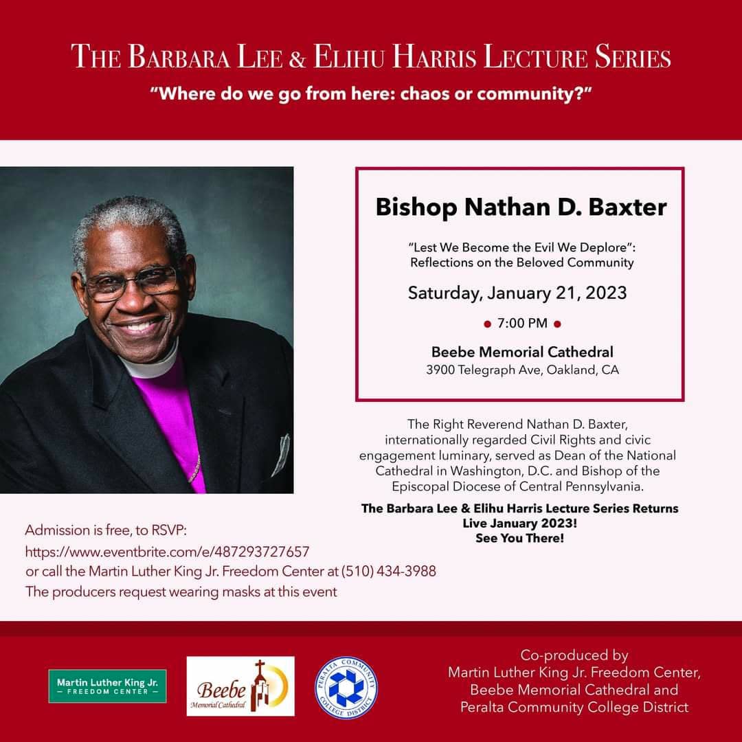 Welcome to BMC Hybrid Worship; The Barbara Lee & Elihu Harris Lecture ...